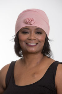 Women’s Soft Pink Sleeping Cap with Matching Rosette - Wrapped In Love